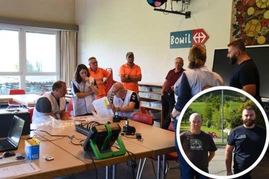 Bowil - Gemeinde übt für den Ernstfall